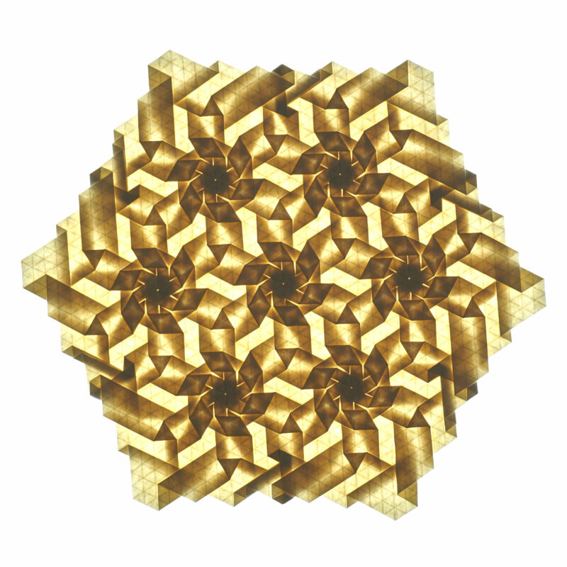 Closed Trapezoid Twist - Origami Tessellation Twist Database